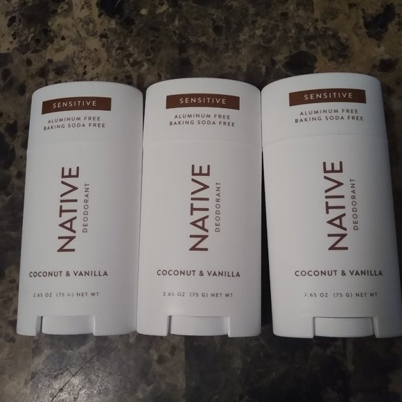 Native | Other | 3 Native Sensitive Deodorant Coconut Vanilla | Poshmark